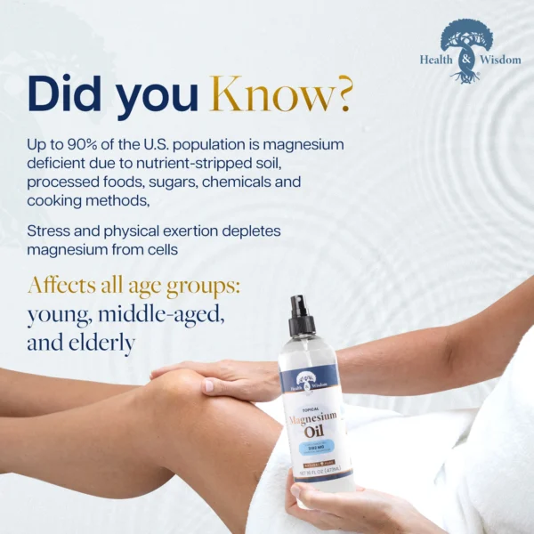 Buy the Best Magnesium Oil USP, Gel, and Spray for Muscle Pain