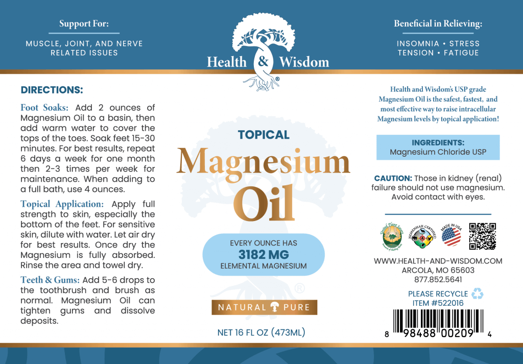 Buy the Best Magnesium Oil USP, Gel, and Spray for Muscle Pain